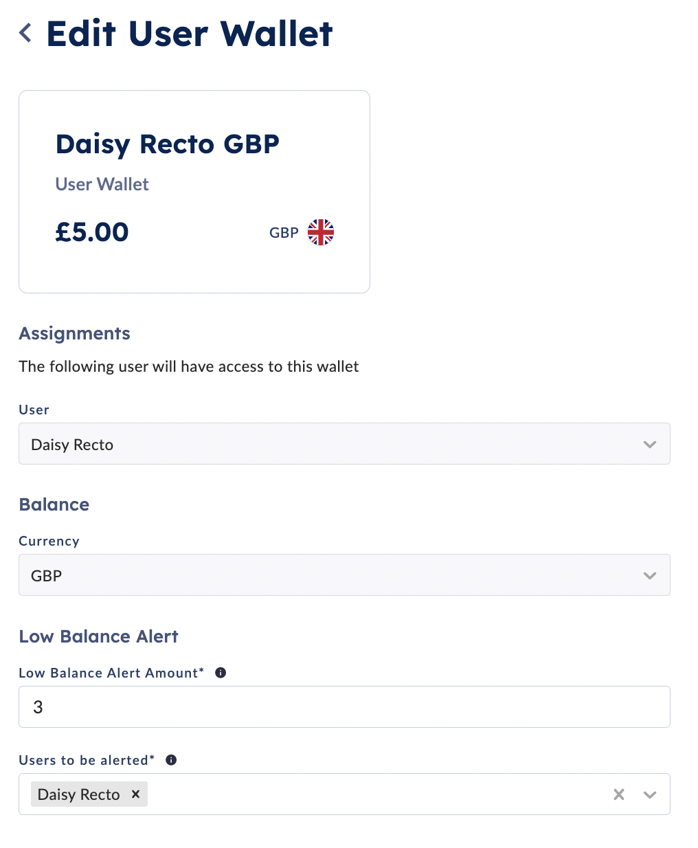 How to add a low balance alert against a wallet – Reachdesk Knowledge base