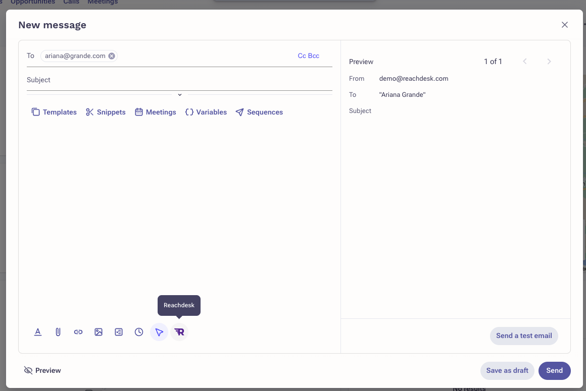 How to install and use the Reachdesk App in Outreach – Reachdesk Knowledge base
