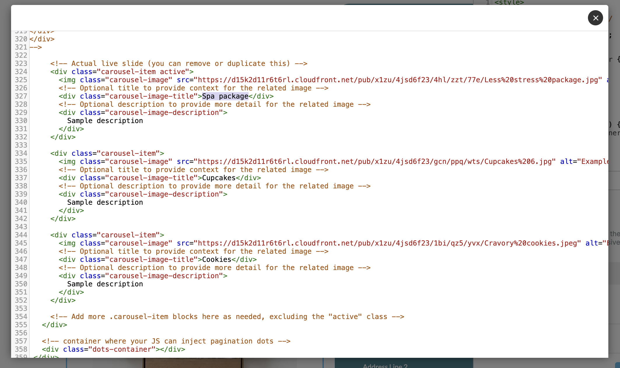 How to add an image carousel to a landing page – Reachdesk Knowledge base