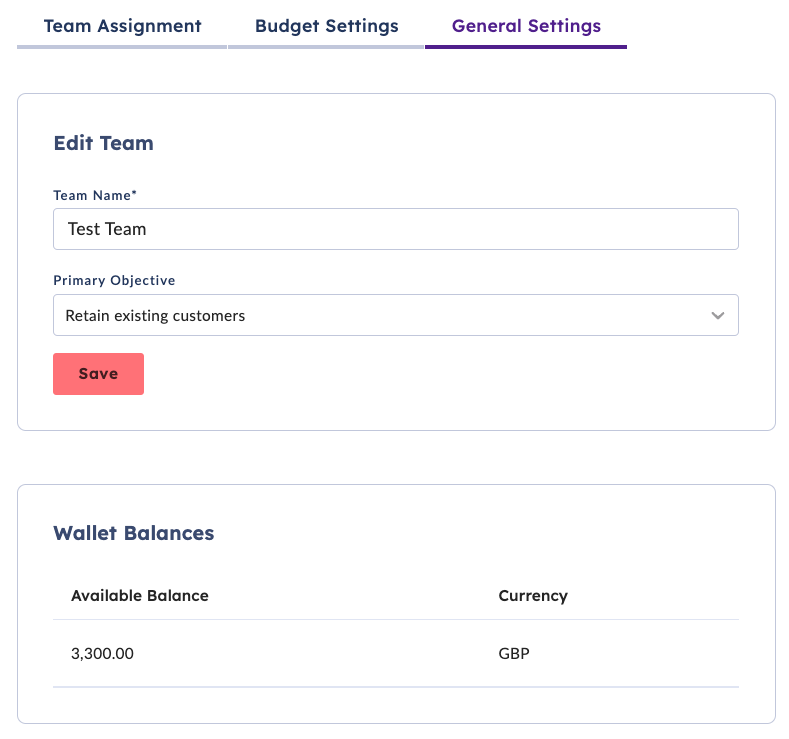 How to view and create Team Wallets – Reachdesk Knowledge base